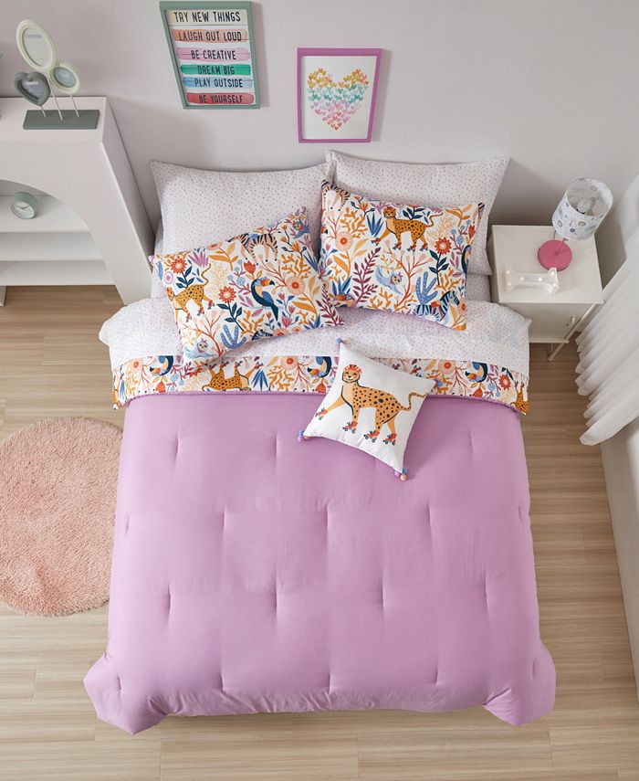 Keeco CLOSEOUT! Wild Ones 8-Pc. Full Comforter Set, Created For Macy's ...