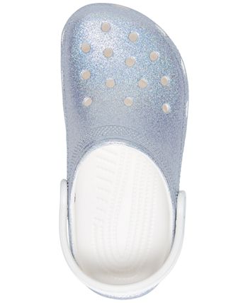 Crocs Little Girls Classic Glitter Clogs from Finish Line & Reviews - Finish Line Kids' Shoes ...