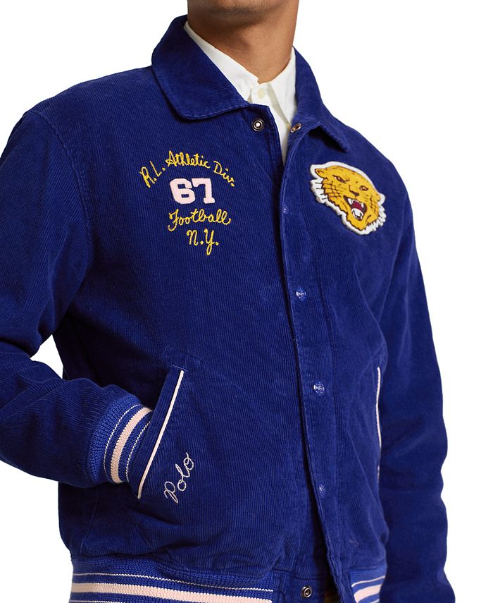 Polo Ralph Lauren Men's Corduroy Varsity-Inspired Jacket - Macy's