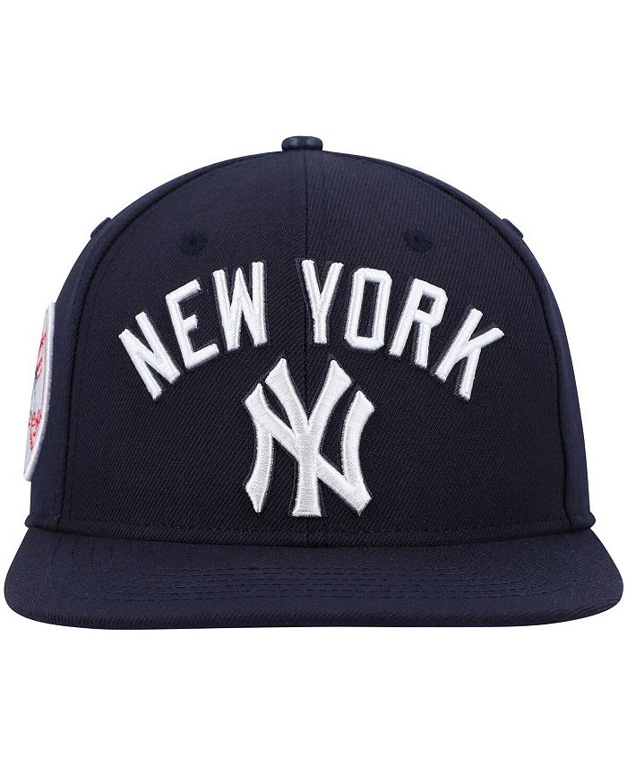 Pro Standard Men's Navy New York Yankees Stacked Logo Snapback Hat - Macy's