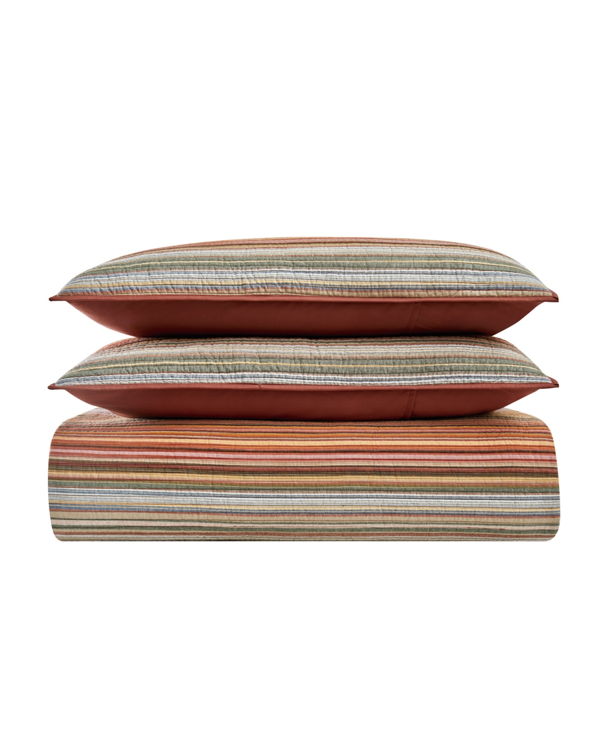 Click here for Brooklyn Loom Sunset Stripe Yarn Dye 3 Piece Quilt... prices