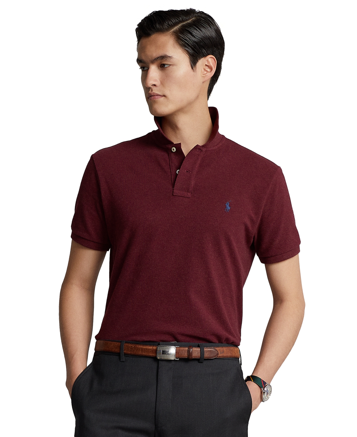 Click here for Polo Ralph Lauren Mens Cotton Custom Slim Fit Mesh... prices