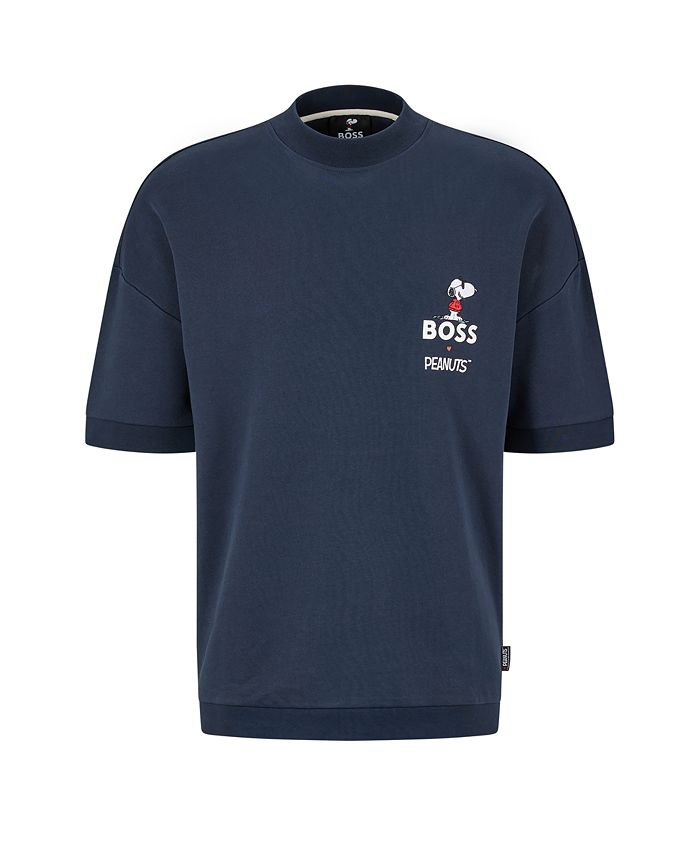 Hugo Boss BOSS x Peanuts Men's Cotton-Terry Sweatshirt - Macy's