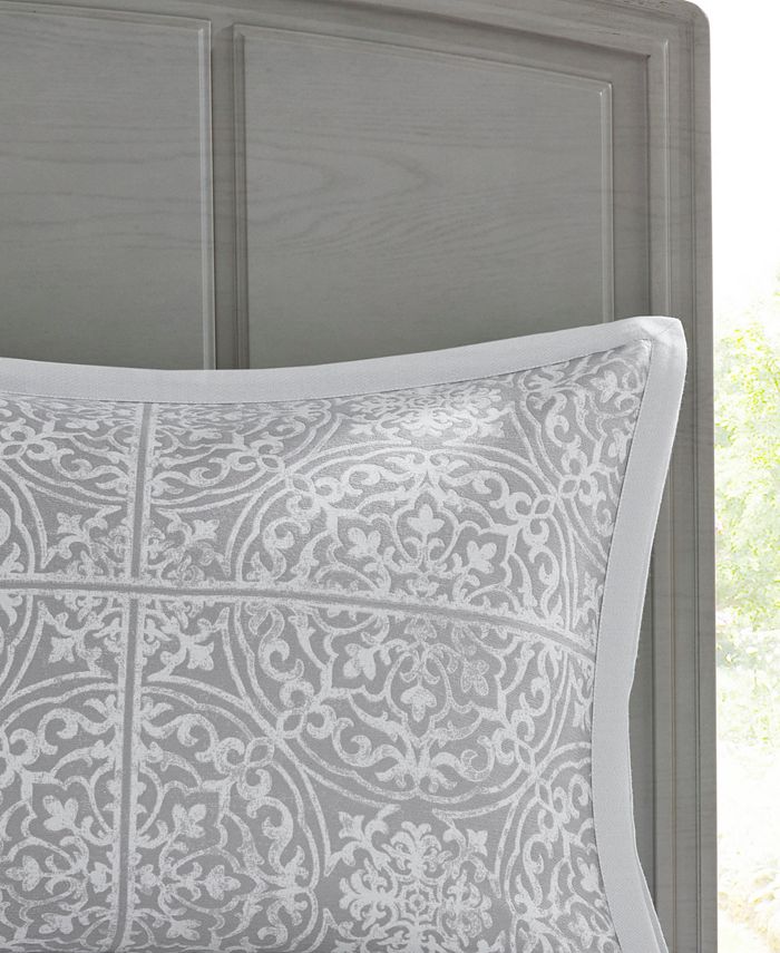 Madison Park Signature Windham Jacquard Tile 9-Pc.Comforter Set, Queen ...