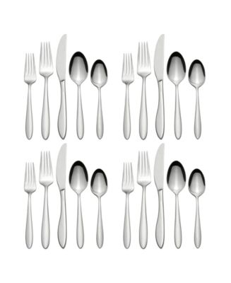 Mooncrest Flatware Set, 20 Piece - Macy's