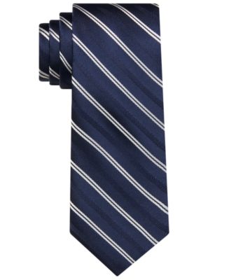 Lauren Ralph Lauren Men's Double Stripe Texture Tie - Macy's