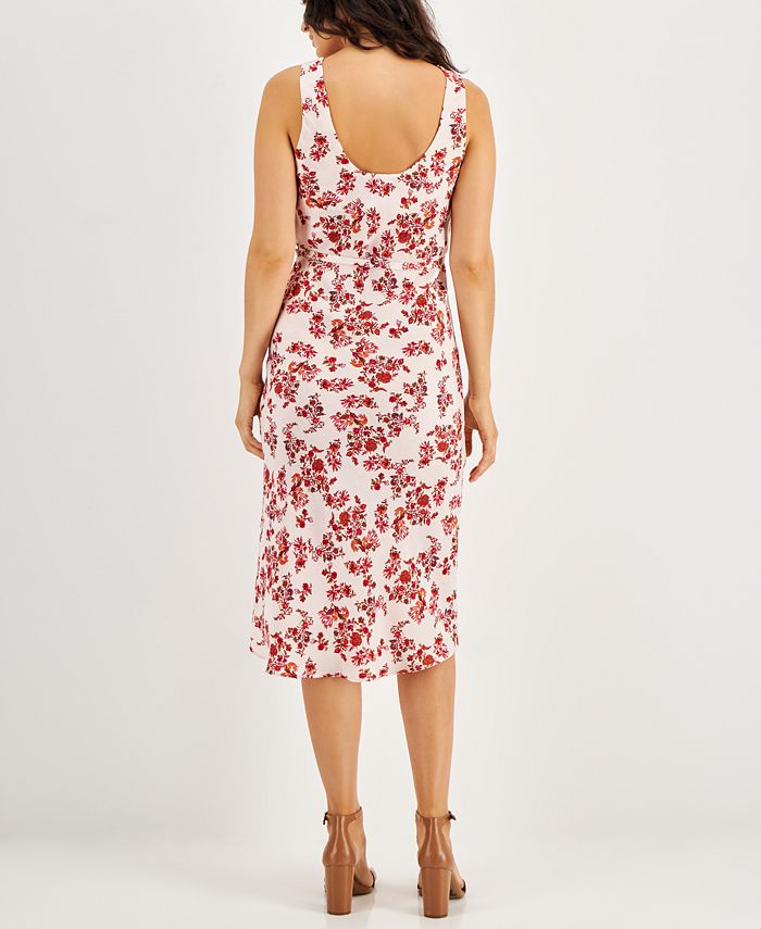 INC International Concepts Women's Floral-Print Belted Midi Dress ...