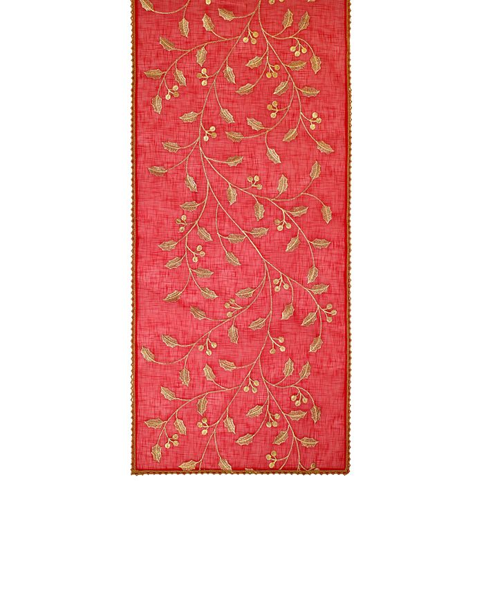 Avanti Allover Leaf Runner, 72" - Macy's