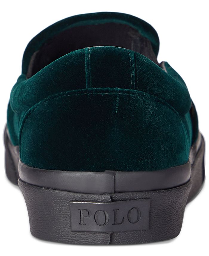 Polo Ralph Lauren Men's Keaton Velvet Slip-On Sneaker - Macy's Polo Ralph Lauren Men's Keaton Velvet Slip-On Sneaker - Macy's