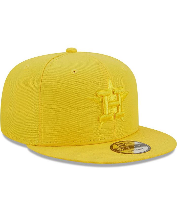 New Era Men's Yellow Houston Astros Spring Color Pack 9FIFTY Snapback ...
