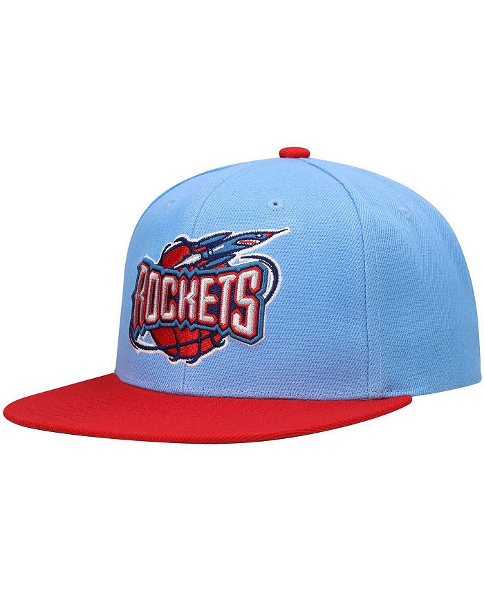 Mitchell & Ness Men's Light Blue and Red Houston Rockets Hardwood ...