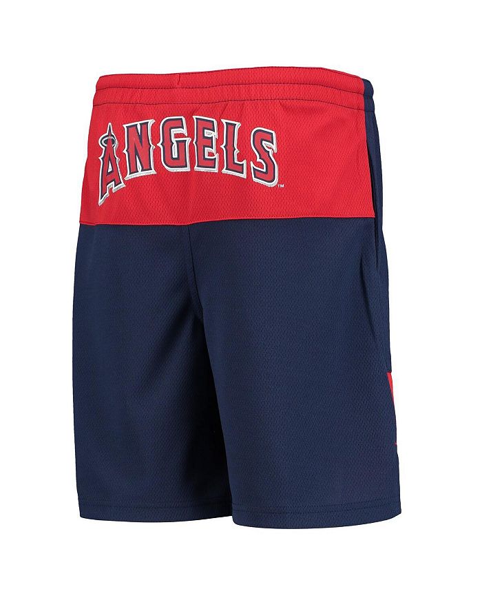 Outerstuff Big Boys Mike Trout Navy Los Angeles Angels Pandemonium Name and Number Shorts - Macy's
