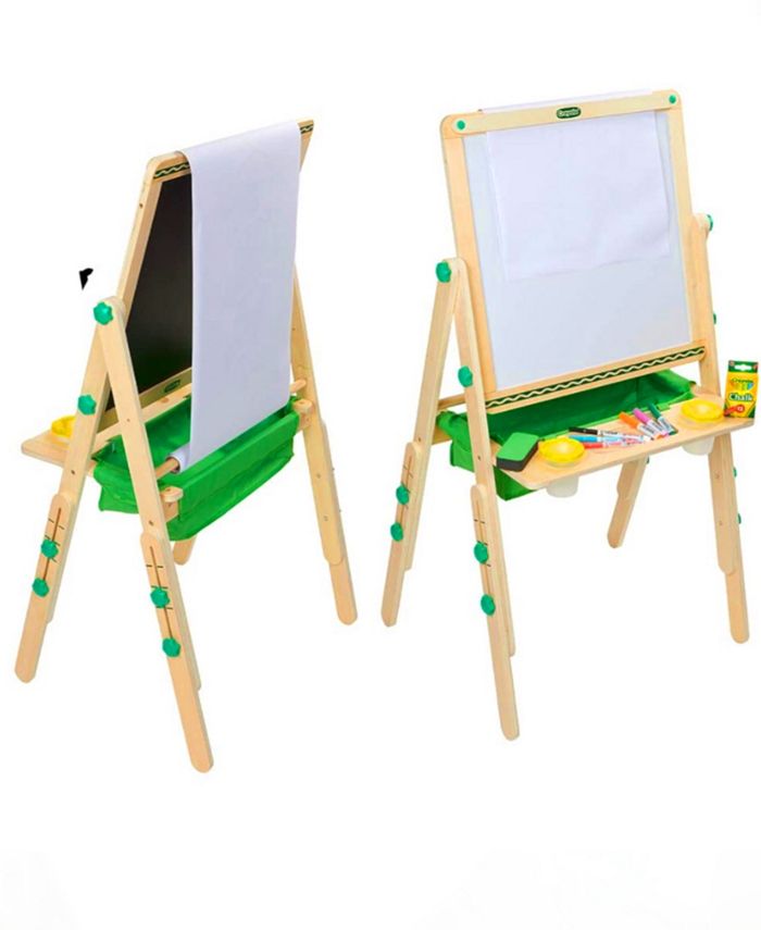 Crayola Deluxe Sized Wooden Art Easel - Macy's