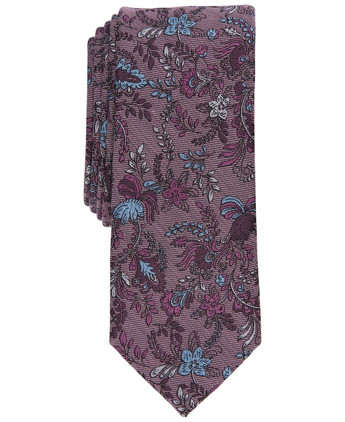 Bar III Men's Tobago Botanical Tie, Created for Macy's - Macy's