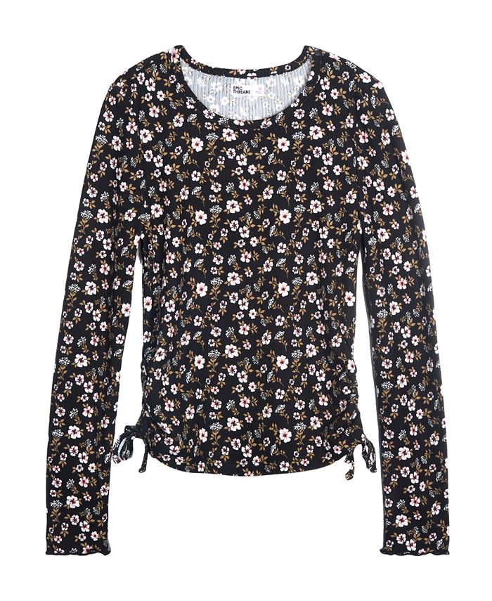 Epic Threads Big Girls Long Sleeve Rib Top, Created For Macy's - Macy's