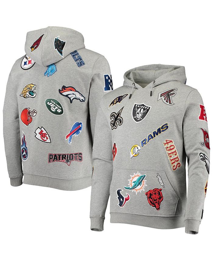Pro Standard Men's Heathered Gray Nfl Pro League Pullover Hoodie - Macy's