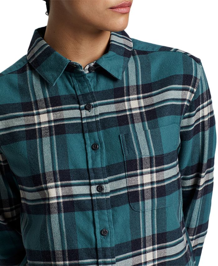 Pendleton Women's Cotton Boyfriend Flannel Shirt & Reviews - Tops ...