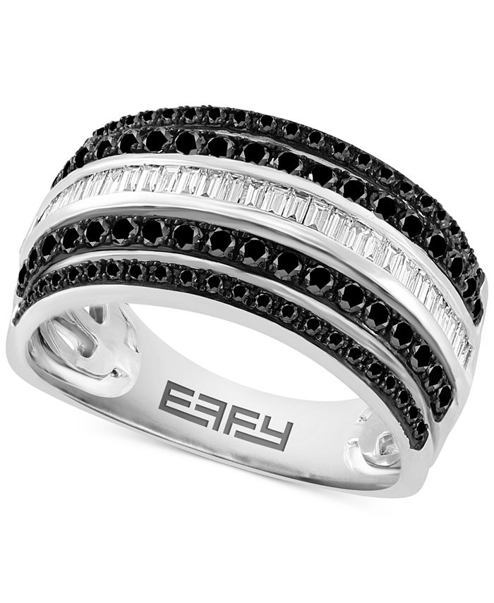 EFFY Collection EFFY® Black Diamond (3/4 ct. t.w.) & White Diamond (1/5 ...