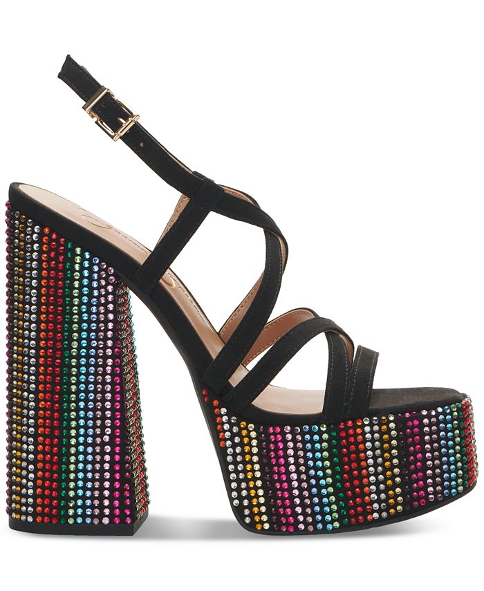 Jessica Simpson Women's Salih Block-Heel Platform Sandals - Macy's