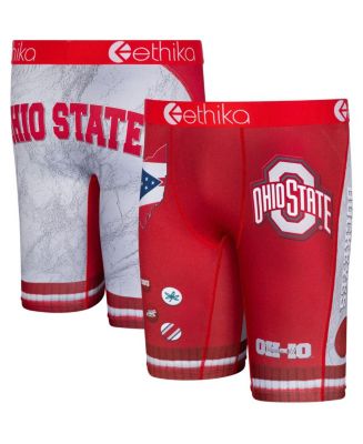 Men's Ethika Scarlet Ohio State Buckeyes Schoolin' Boxers Briefs - Macy's