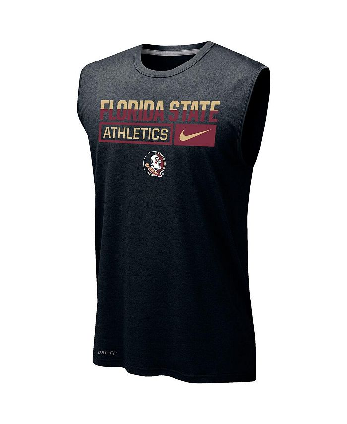 Nike Men's Black Florida State Seminoles Wordmark Drop Legend ...