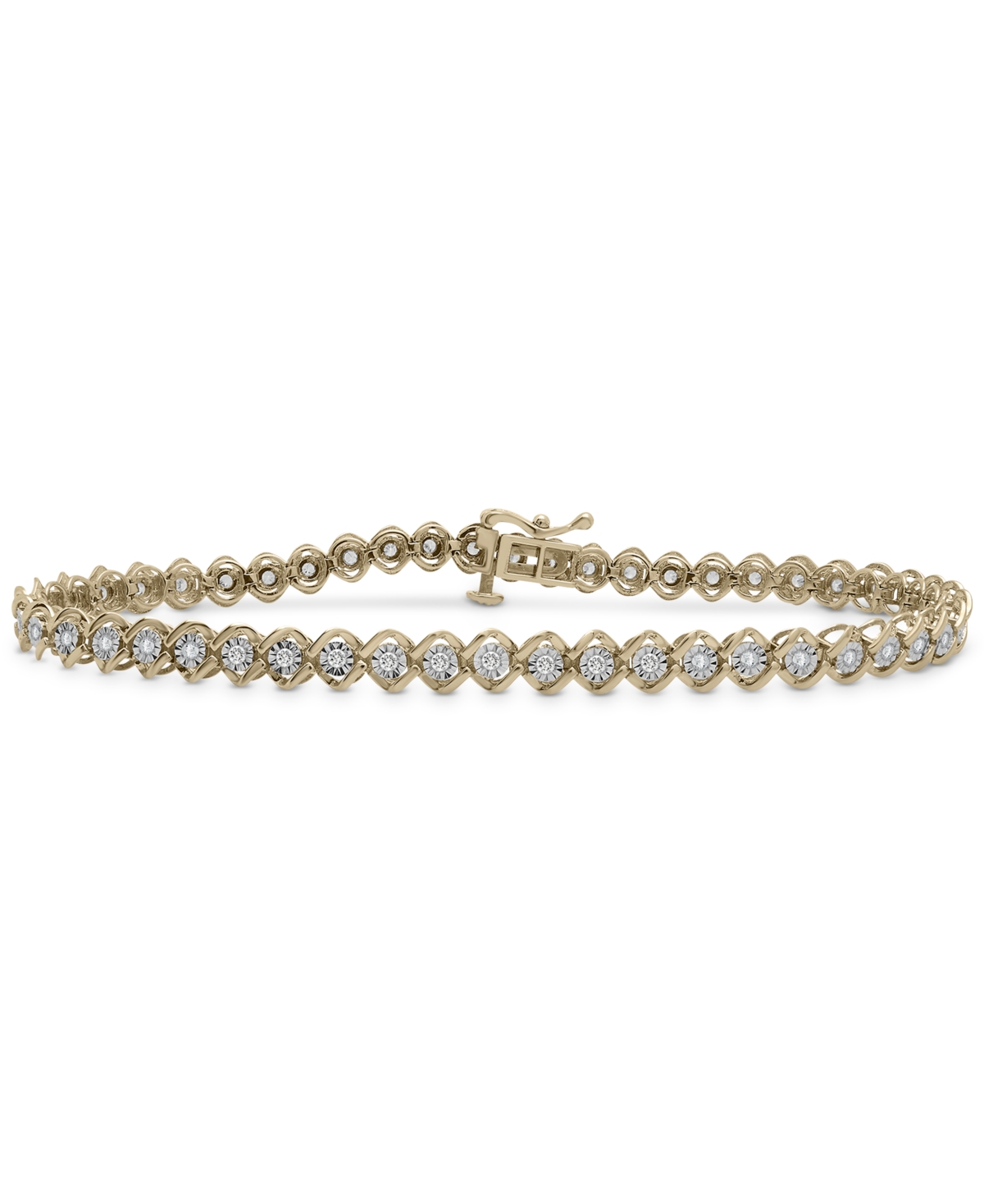 Click here for Diamond Twist Link Tennis Bracelet (1 ct. t.w.) in... prices