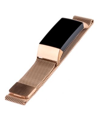WITHit Gold-Tone Stainless Steel Mesh Band designed for Fitbit Charge 3 ...