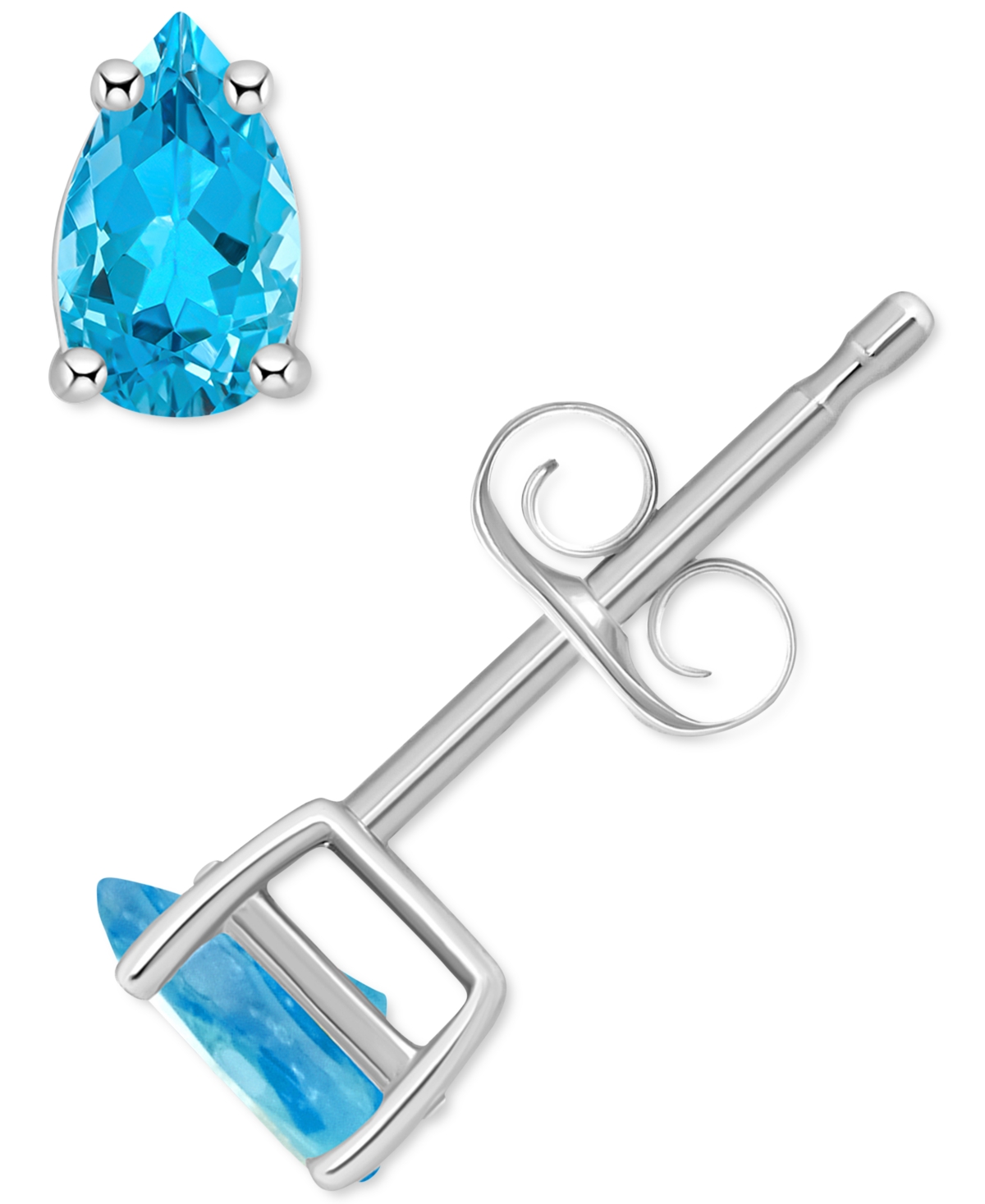 Click here for Blue Topaz Pear Stud Earrings (1/2 ct. t.w.) in 14... prices
