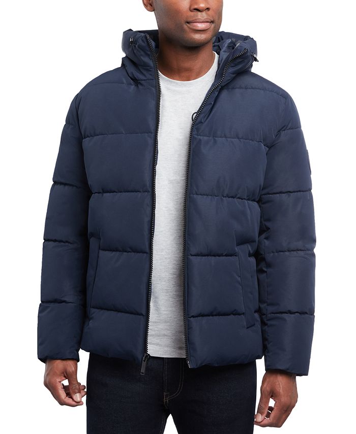 Michael Kors Men's Quilted Hooded Puffer Jacket - Macy's