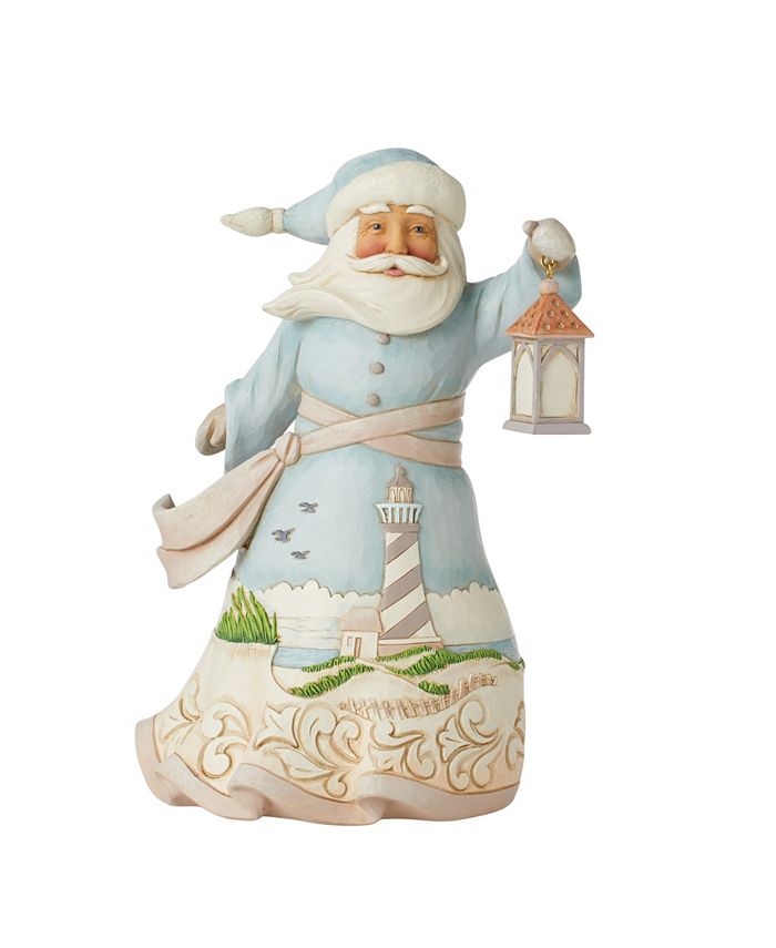 Jim Shore Coastal Santa with Lighthouse Scene Figurine - Macy's