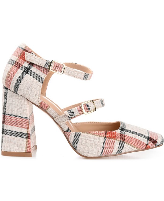 Journee Collection Women's Isadorah Double Strap Heels - Macy's