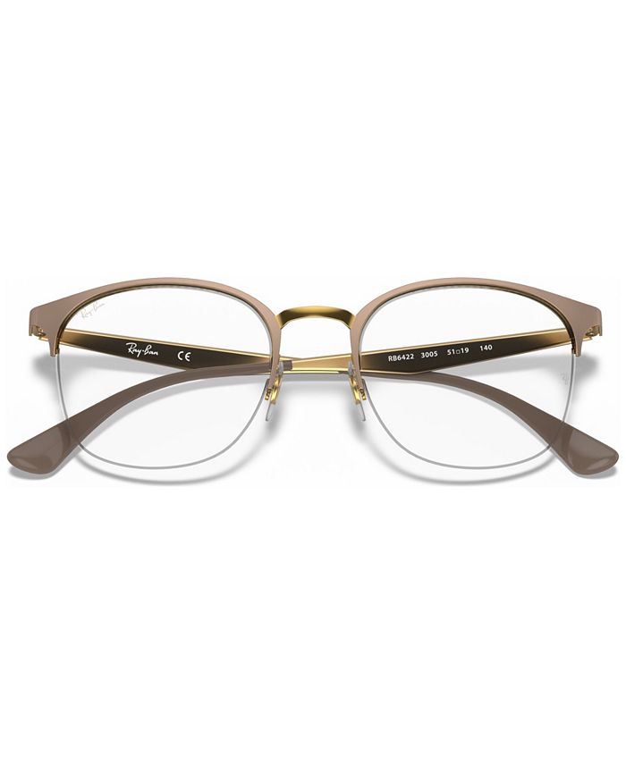 Ray-Ban RX6422 Unisex Square Eyeglasses - Macy's