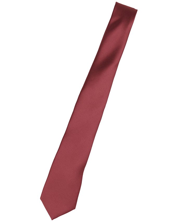 ConStruct Men's Satin Solid Extra Long Tie - Macy's