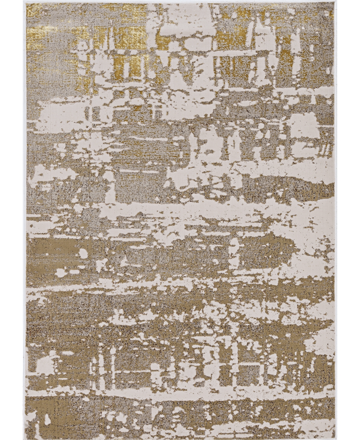 Click here for Kas Luna 7132 53 x 77 Area Rug - Ivory  Gold Tone prices