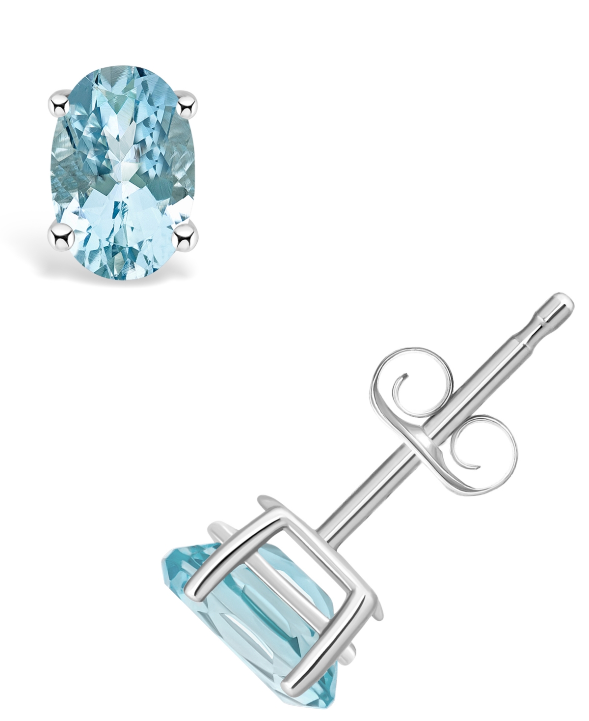 Click here for Aquamarine (3/4 ct. t.w.) Stud Earrings in 14K Yel... prices