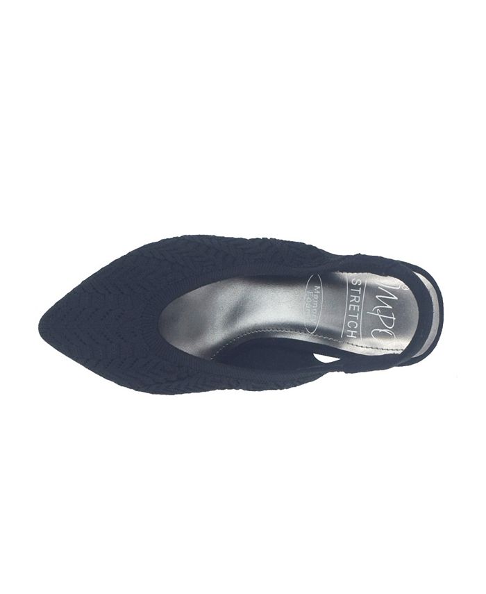 Impo Women's Elaira Memory Foam Stretch Knit Slingback Pumps - Macy's