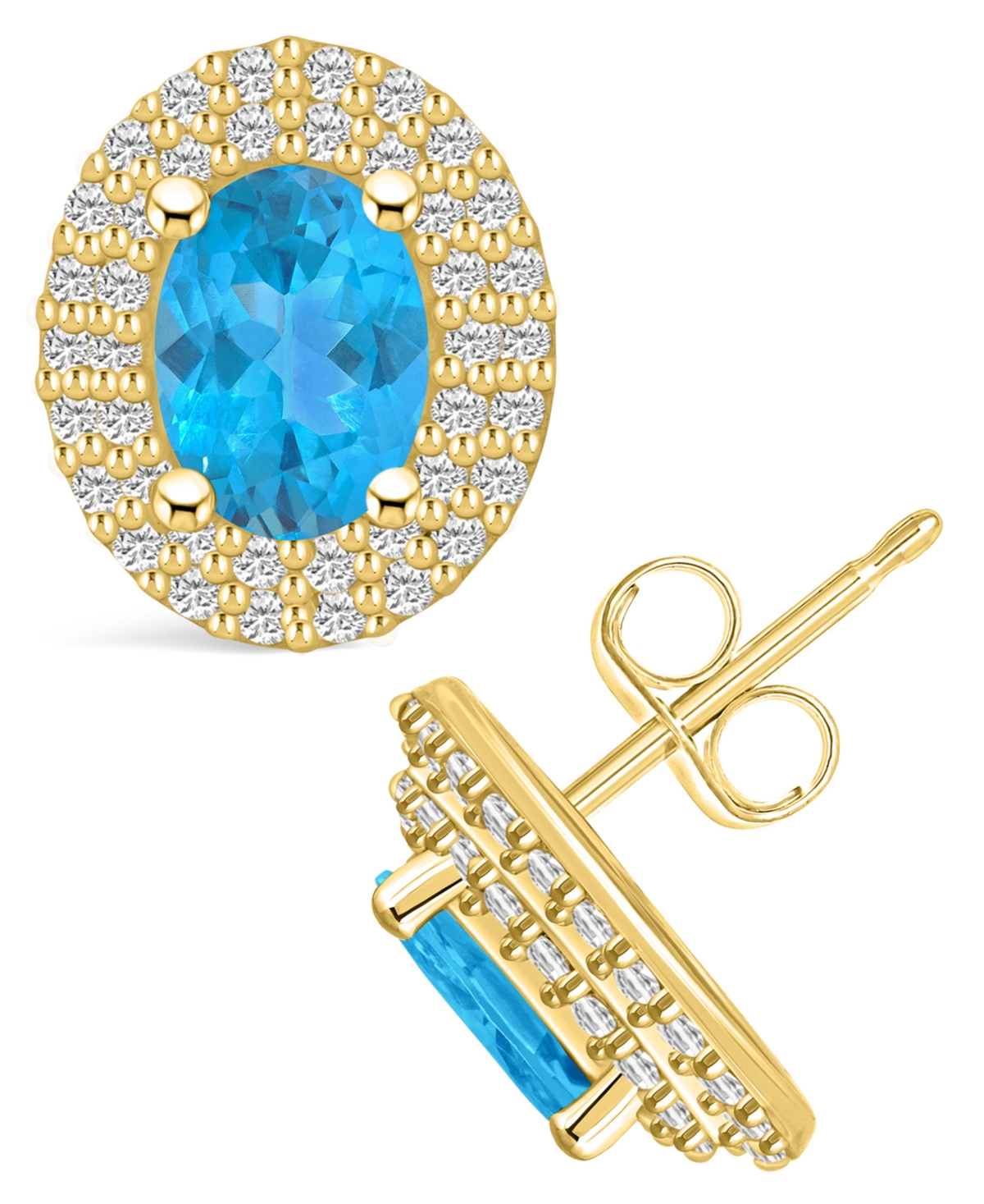 Click here for Macys Topaz (2 ct. t.w.) and Diamond (1/2 ct. t.w.... prices