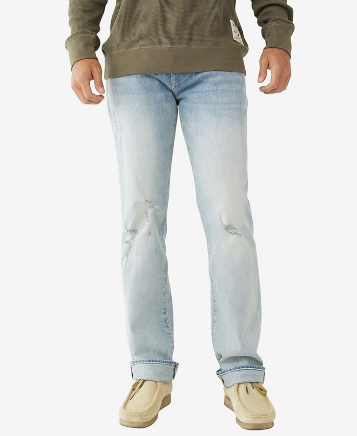 True Religion Men's Ricky Straight No Flap Stretch Jeans - Macy's