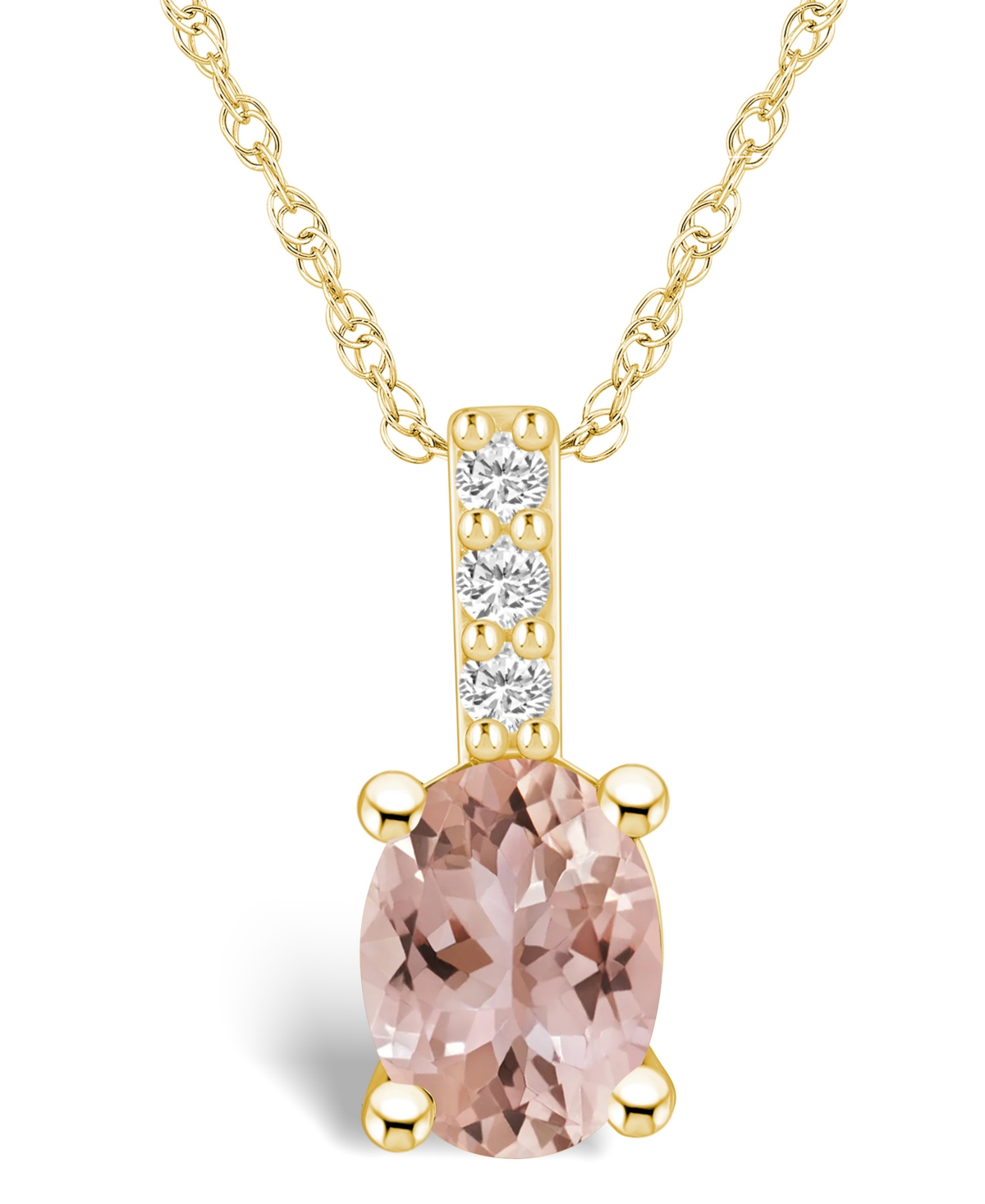 Click here for Macys Morganite (1-1/7 Ct. T.w.) and Diamond Accen... prices