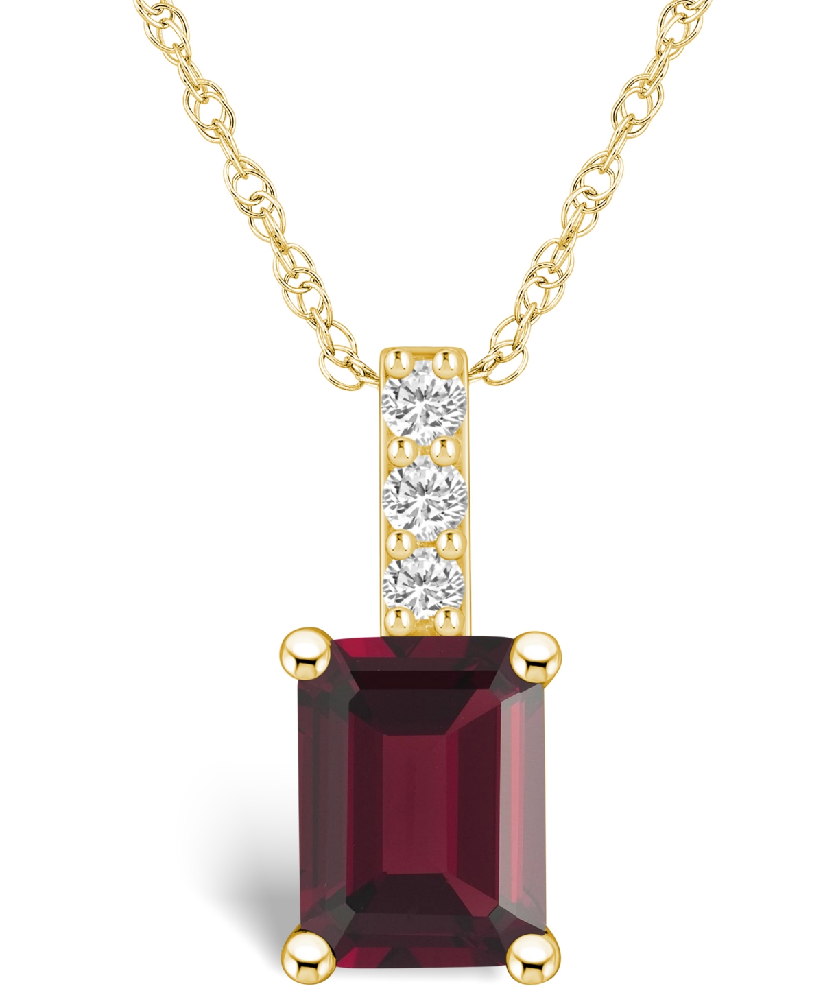 Click here for Macys Garnet (2 Ct. T.w.) and Diamond Accent Penda... prices