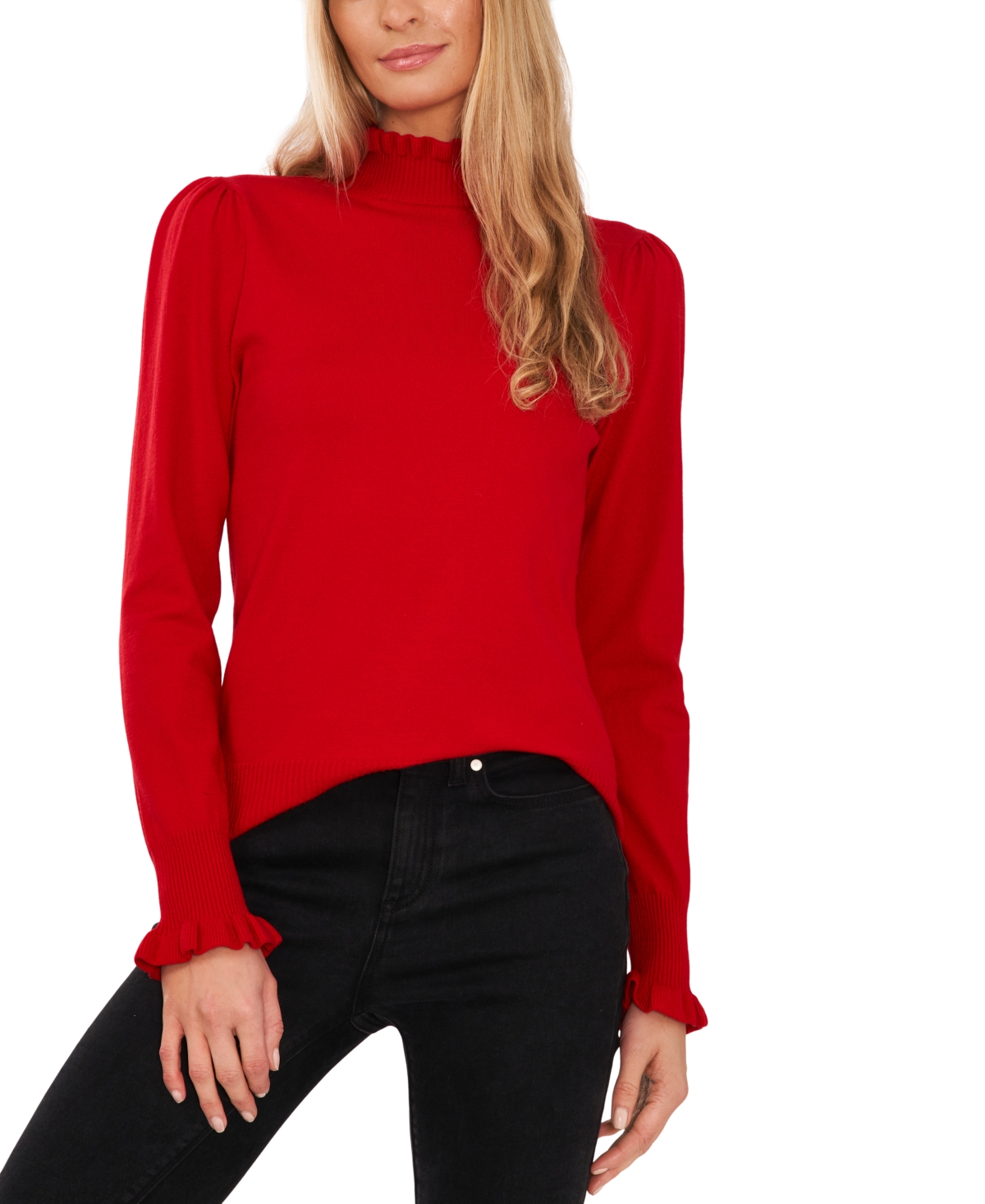 Click here for CeCe Womens Mock Neck Long Sleeve Sweater - Lumino... prices
