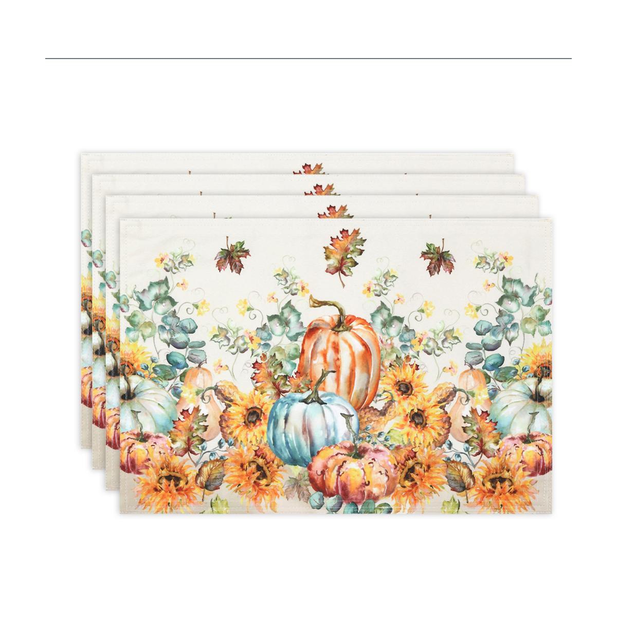 Click here for Laural Home Harvest Sun Set of 4 Placemats  13 x 1... prices