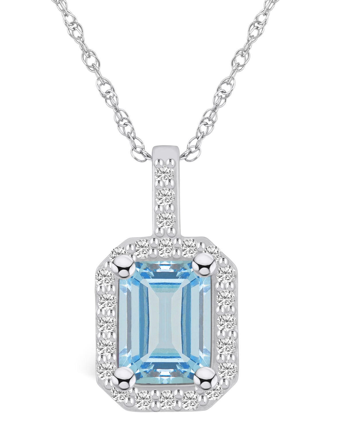 Click here for Macys Aquamarine (1-3/8 Ct. T.w.) and Diamond (1/4... prices