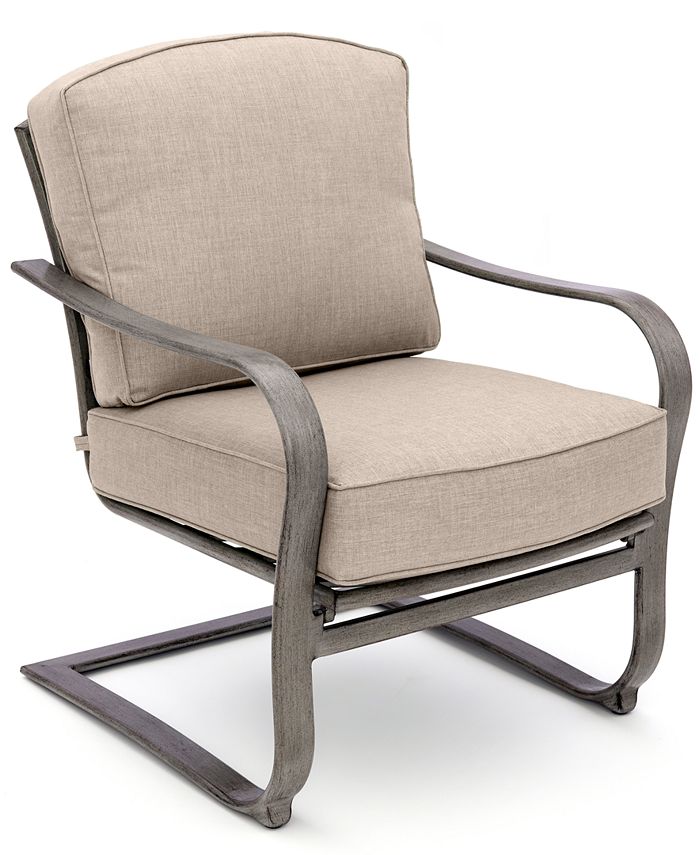 Furniture CLOSEOUT! Tara Wide Slat C-Spring Chair, Created for Macy's ...
