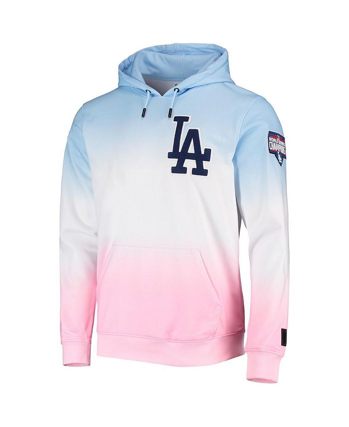 Pro Standard Men's Blue, Pink Los Angeles Dodgers Ombre Pullover Hoodie ...