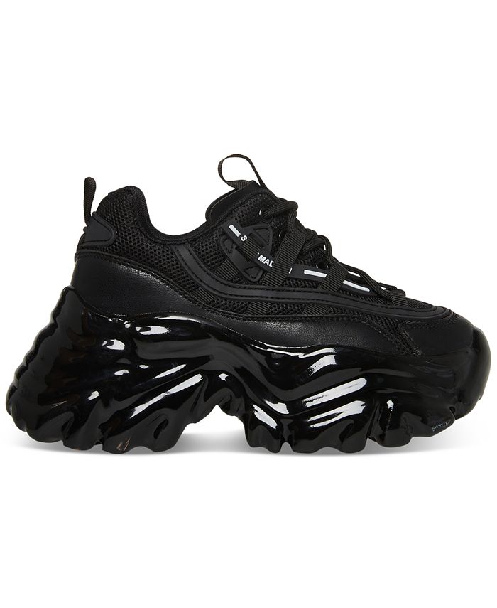 Steve Madden Women's Ecker Platform Lace-Up Sneakers - Macy's
