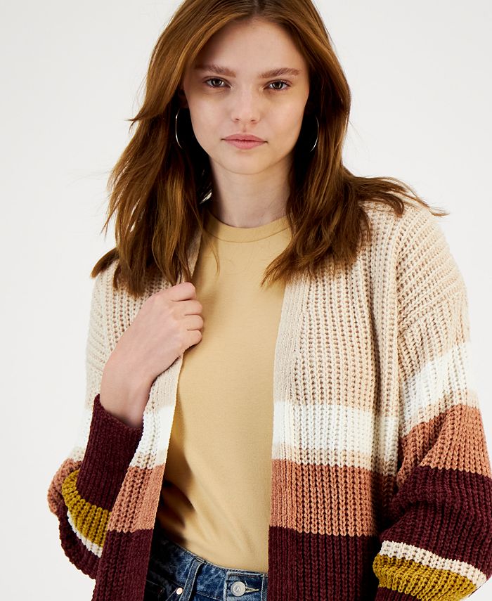 Hippie Rose Juniors' Chenille Colorblocked Cardigan & Reviews ...