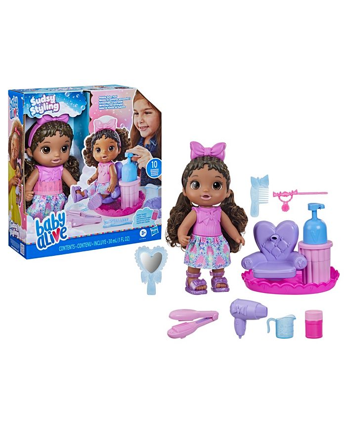 Baby Alive Sudsy Styling Doll Set - Macy's