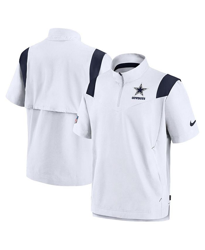 Nike Men's White Dallas Cowboys Coaches Chevron Lockup Pullover Top ...