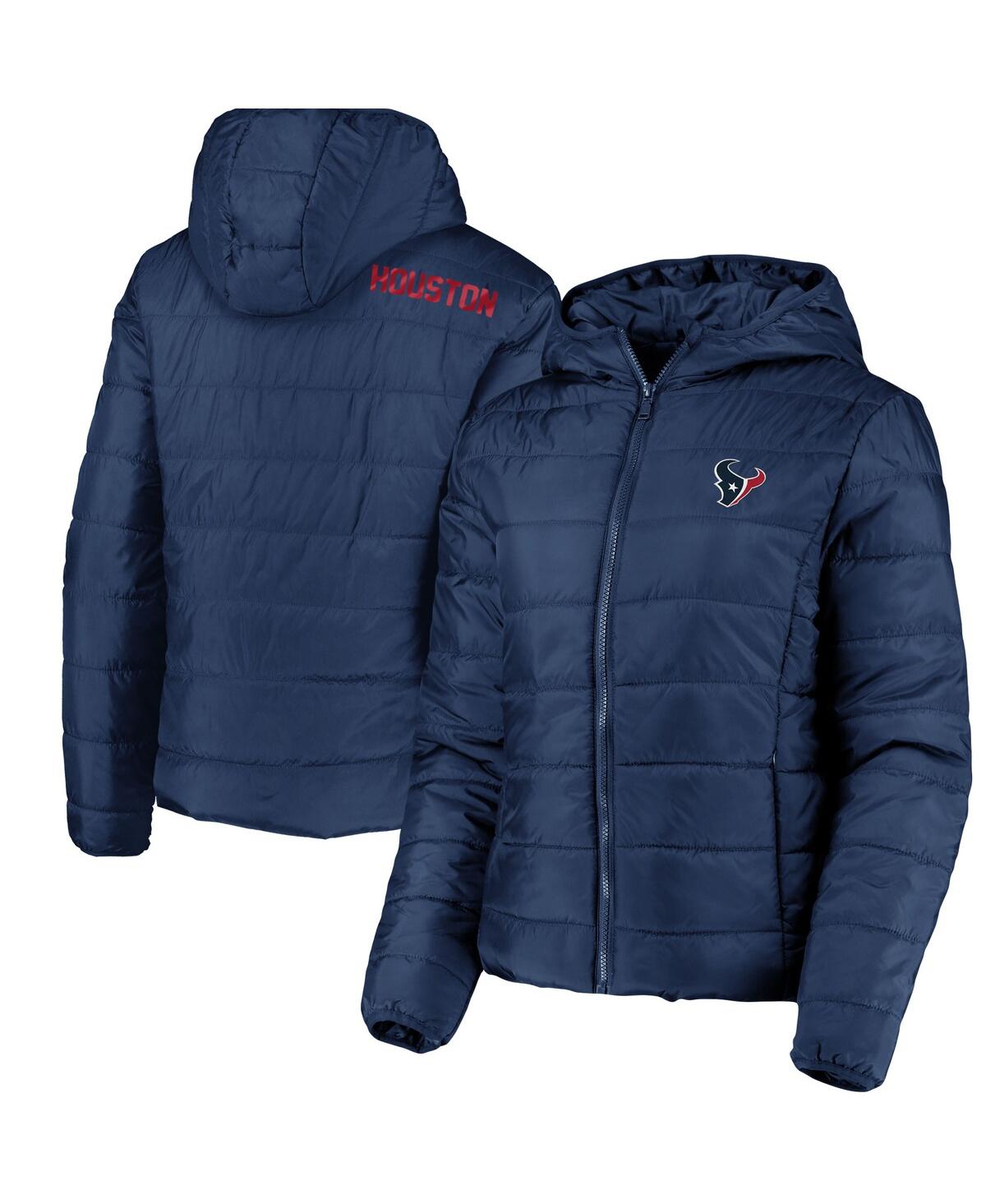 Wear By Erin Andrews Women's Navy Houston Texans Packable Full-zip ...